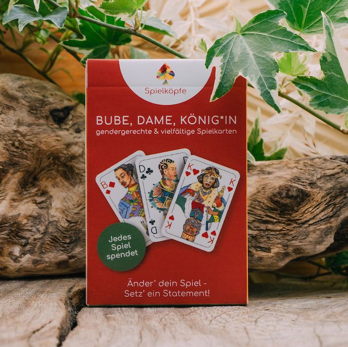 Karten-Spiel „Bube, Dame, König*in“ von Spielköpfe | Lila Lämmchen ...