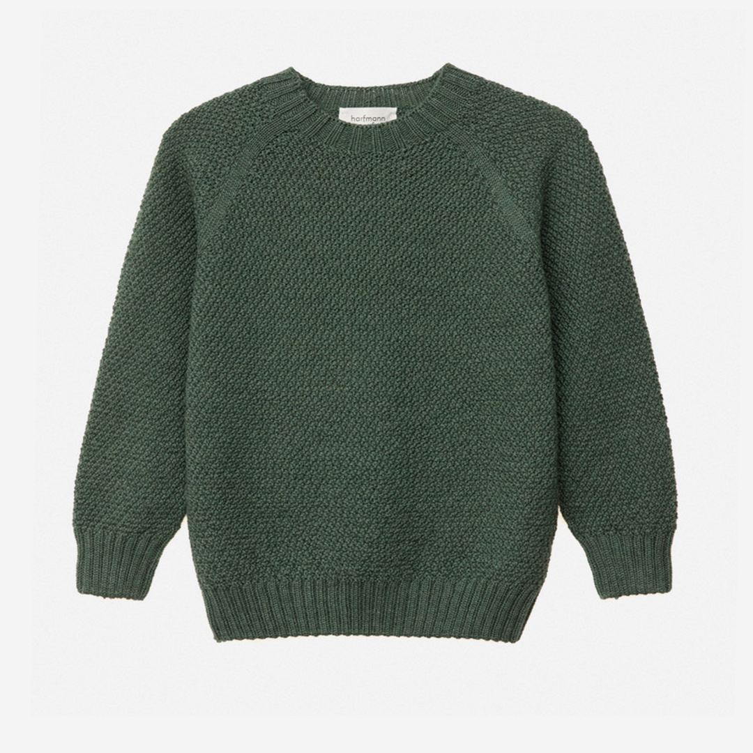 Pullover Strickmuster ADA von Harfmann aus Wolle in salbei | Lila ...