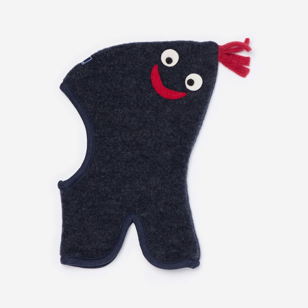 Schalmütze Max von Pickapooh aus Wollfleece in marine | Lila Lämmchen ...