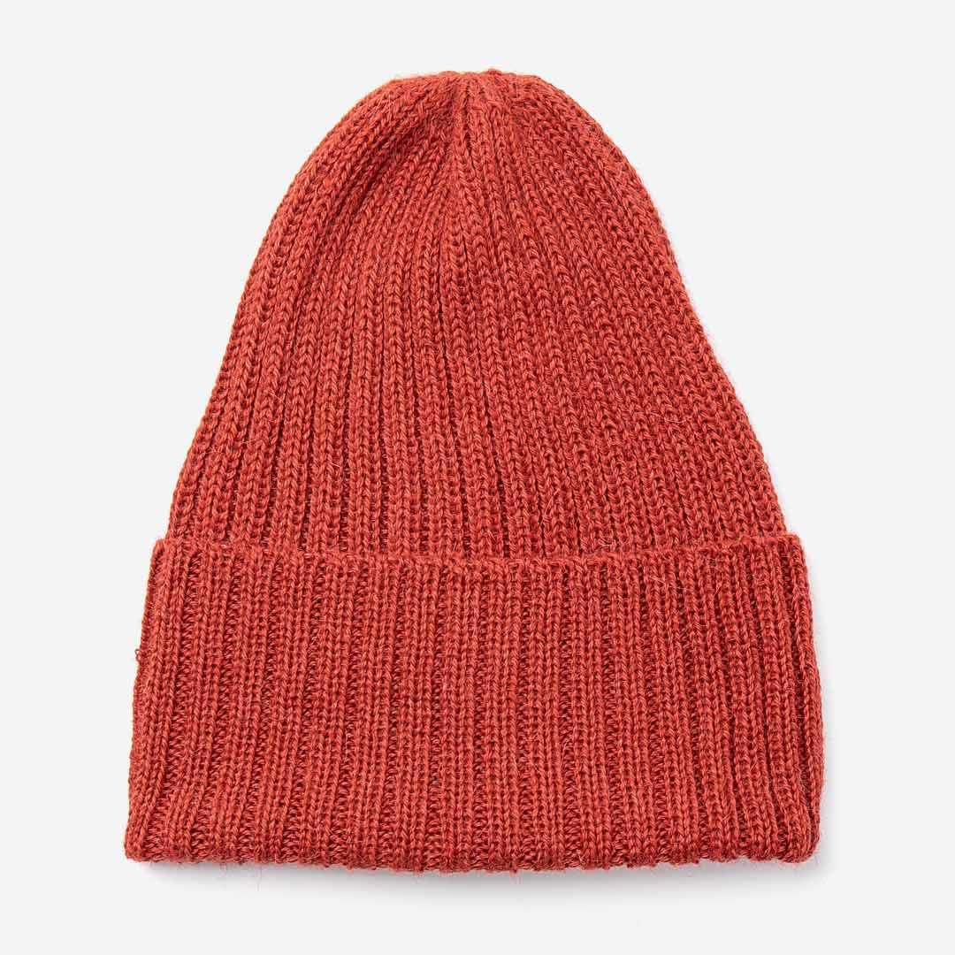 Kinder Beanie Mütze Ricky von My Alpaca aus Alpakawolle in rusty | Lila ...