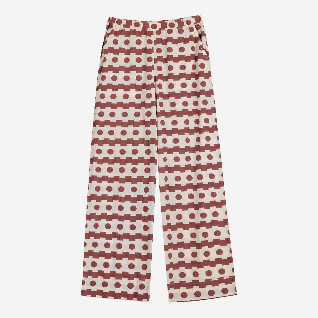 Damen Hose geometric print von Bobo Choses aus Bio-Baumwolle | Lila ...
